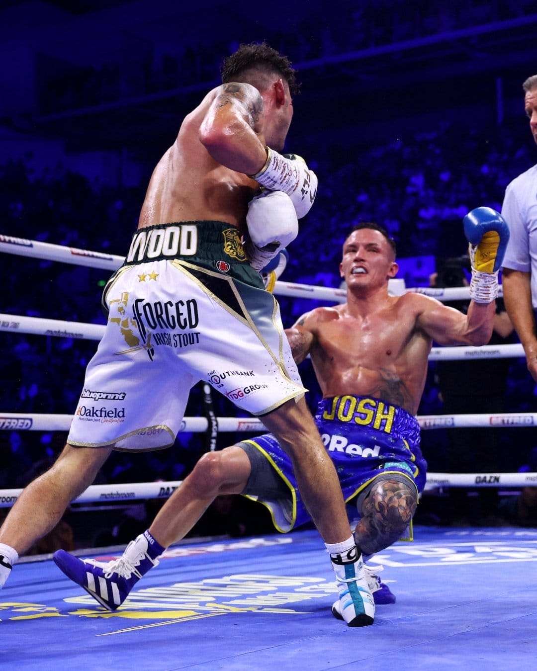 Leigh Wood Beats Josh Warrington Via A Seventh-Round KO To Keep His WBA Featherweight Title ...