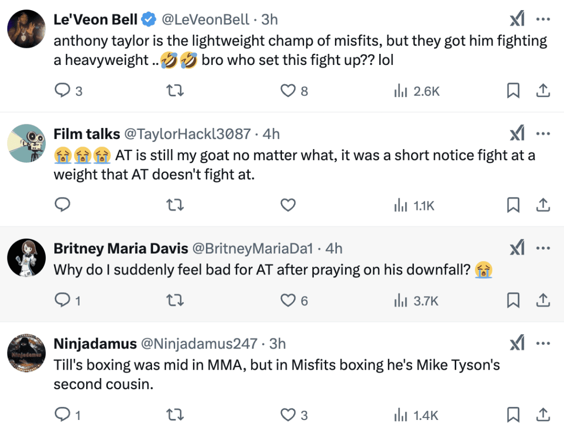 Till Stops Taylor In Explosive Misfits Debut | Boxing News