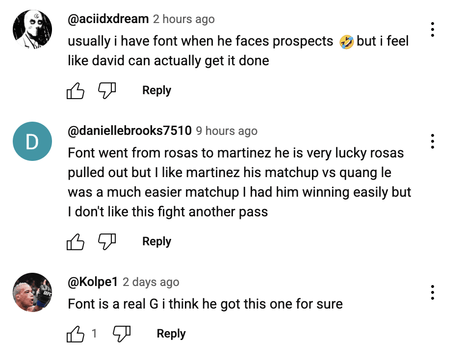 Fans Predict Rob Font Vs. David Martinez | MMA News